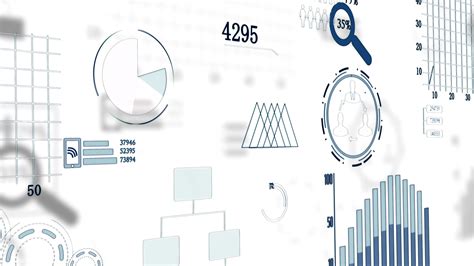 Business Profits Data Information Background With Various Graphs And