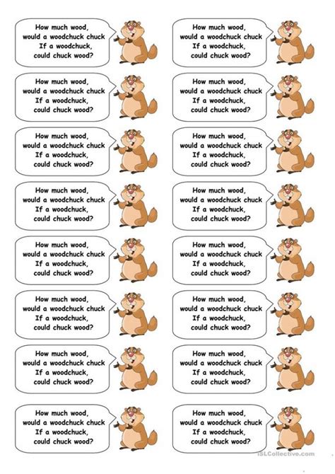Tongue Twisters Worksheet Free Esl Printable Worksheets Made Free