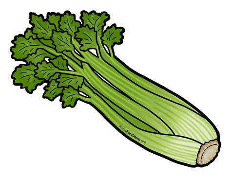 Fall Fun With Celery Coloring Worksheet