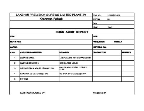 Dock Audit Report 16 Pdfcoffee