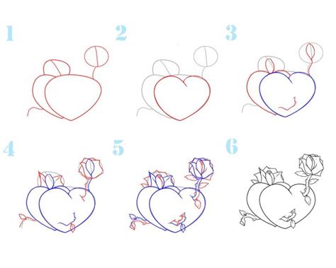 Как нарисовать поэтапно сердечко Как Нарисовать Сердце — Артист Ойл