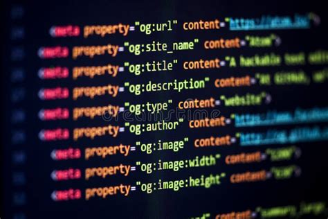 Computer Wed Page Code Stock Photo Image Of Computer