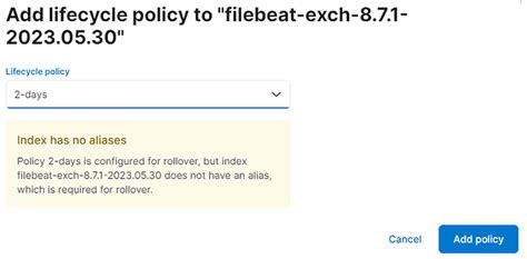 Existing Index And Lifecycle Policy Elasticsearch Discuss The