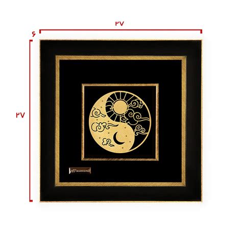 تابلو یین و یانگ ورق طلای ۲۴ عیار ترکیبی از هنر، فلسفه و انرژی مثبت