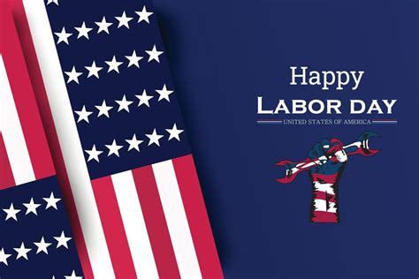Happy Labor Day Vector Design National American Holiday Illustration