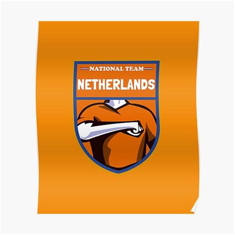 Netherlands National Team Logo Poster For Sale By Salukeart Redbubble