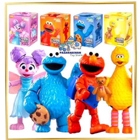 Jual Blind Box Blokees Sasema Street Figure Elmo Cookie Monster Party