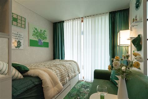 싱그러운 그린 컬러로 가득한🌿 공간디자이너의 방 룸스널컬러 라이프스타일 슈퍼앱 오늘의집