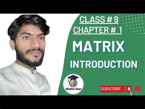 Introduction To Matrices Class Math Class Chapter Definitions
