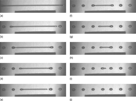 Evolution Of A Fluid Strip Pdms Viscosity 20st Surface Tension