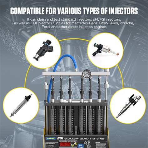 Autool Ct400 High Pressure Gdi Gasoline Digital Ultrasonic Injector Cleaner Test Machine Buy