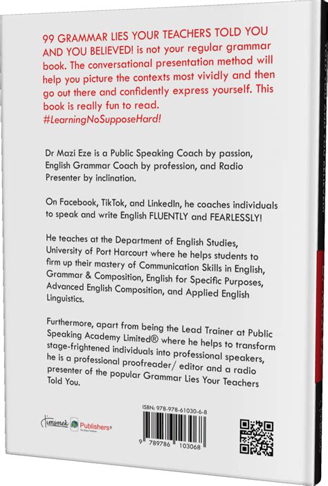 Grammar Lies Your Teachers Told You And You Believed Timsmek Book Mall