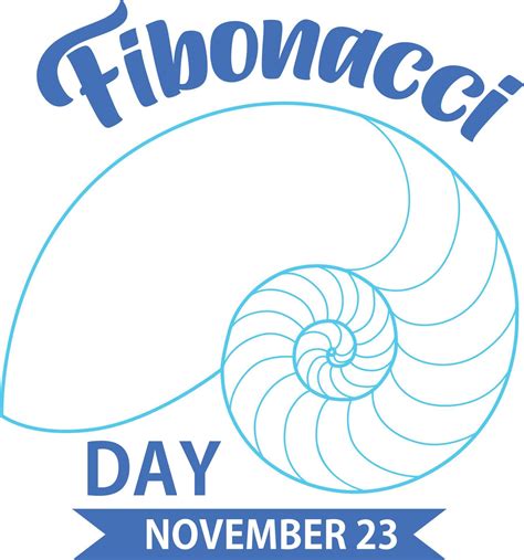 Fibonacci Day Poster Design 12724161 Vector Art At Vecteezy
