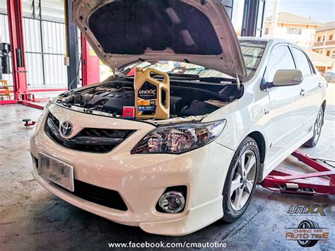 📍toyota altis 📍เปลี่ยนถ่าย น้ำมันเครื่อง unixx สังเคราะห์แท้ เพียง
