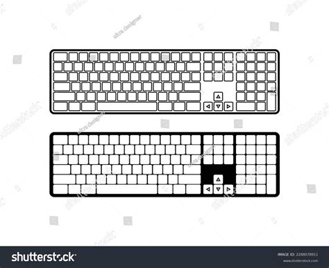 Keyboard Icon Setkeyboard Vector Symbol Arrow Stock Vector Royalty Free Shutterstock
