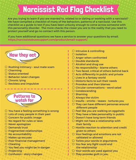 RED FLAGS Checklist : r/pnsd