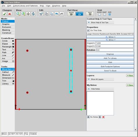 File Window Faceeditor Ushape Handles NEW Png Protocase Designer Documentation