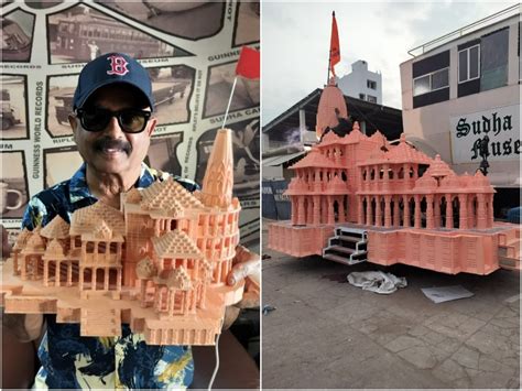 Ram Mandir On Wheels Hyderabad Designer Builds Ram Mandir Replica Car