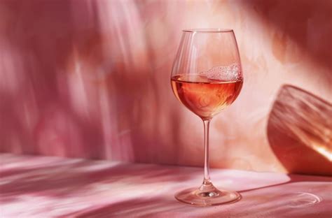 Glass Of Wine On Table Premium Ai Generated Image