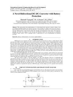 A Novel Bidirectional DC DC Converter With Battery Protection A Novel Bidirectional Dc Dc