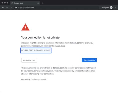 วธแกไขขอผดพลาด NET ERR CERT AUTHORITY INVALID WPADE