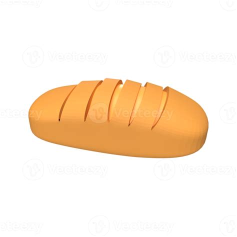 Ilustração De Renderização 3d De Pão 12794820 Png