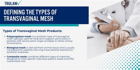 Types Of Transvaginal Mesh Trulaw