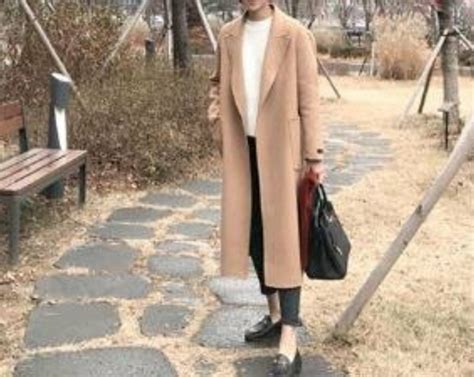 55 66 77 새상품카멜 코트 롱코트 여성 여자 울 세컨웨어 헬로마켓