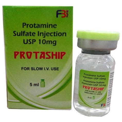 Protamine Sulfate Injection Usp 50mg5ml 10mgml 5ml 57 Off