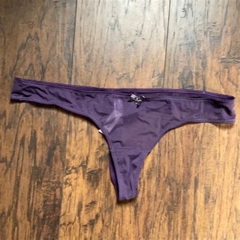 Adore Me Intimates And Sleepwear Adore Me Purple Mesh Thong Poshmark