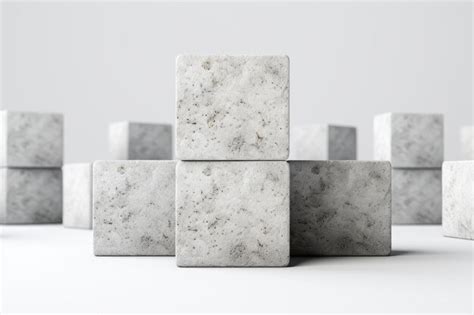 Premium Photo A Cluster Of White Cubes Are Arranged Neatly On Top Of