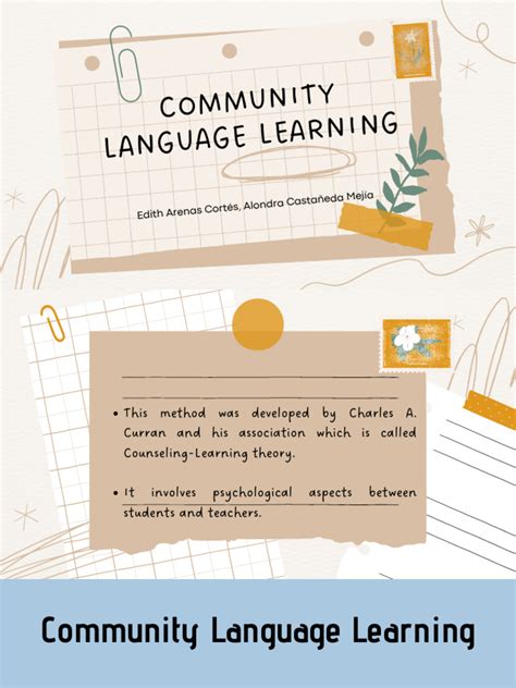 Community Language Learning Pdf Second Language Language Education