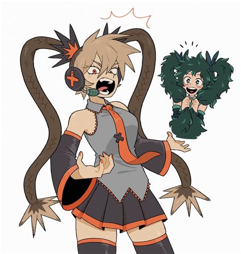 Hatsune Miku Midoriya Izuku And Bakugou Katsuki Vocaloid And 1 More