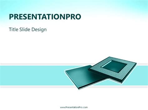 Semiconductor Teal Powerpoint Template Presentationpro