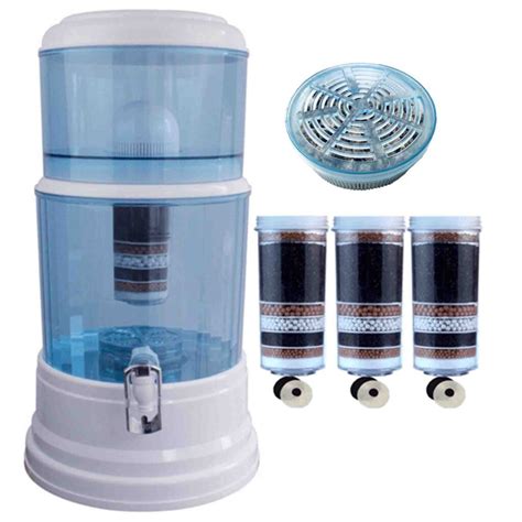 Aimex 8 Stage Water Filter Dispenser 20l Maifan Stone With 3 Filters