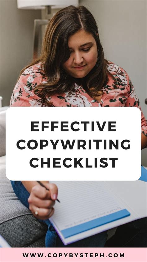 Effective Copywriting Checklist Copywriting Website Copywriting Checklist