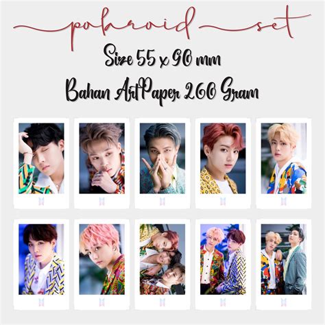 Jual Paket Polaroid Bts Idol Dispatch Shopee Indonesia
