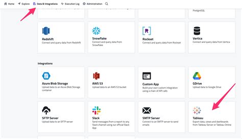 Tableau Integration Pushmetrics Docs