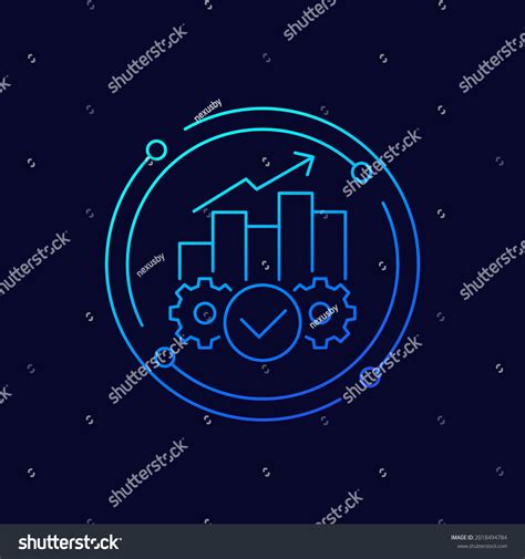Efficiency Growth Line Vector Icon Stock Vector Royalty Free