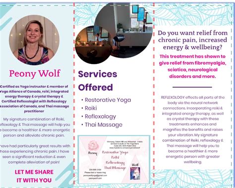 Peonys Reflexology Reiki Restorative Yoga And Thai Massage Winnipeg