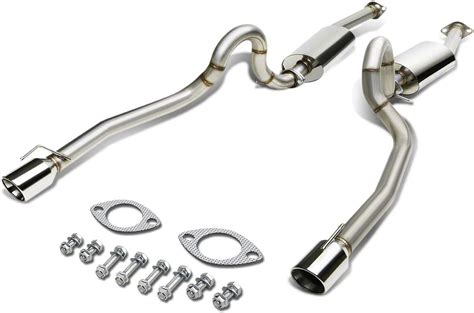 Mustang Cat Back Exhaust System With Polished Tips 96 04 Mustang Gt