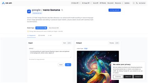 Nanobananaapiai доступный банановый Api Nano Banana для создания и редактирования изображений