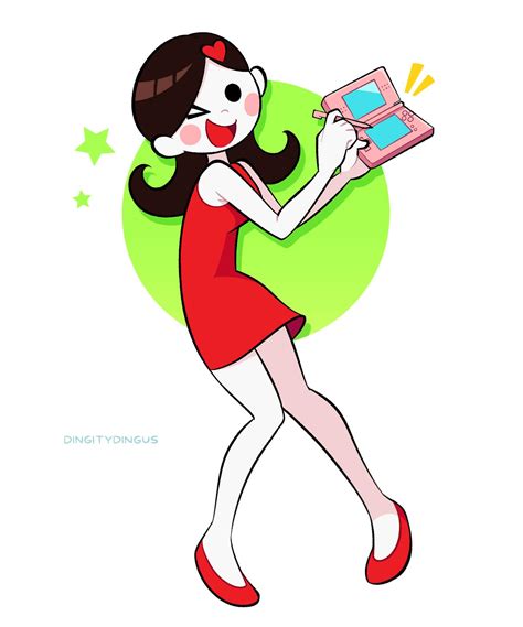 Dingus 🌟 Rhythm Girl 🎶 Rhythmheaven Nintendo Fanart Instagram