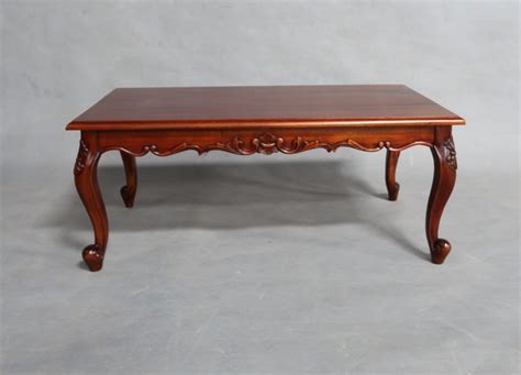 Solid Mahogany Wood Rectangular Coffee Table Turendav Australia