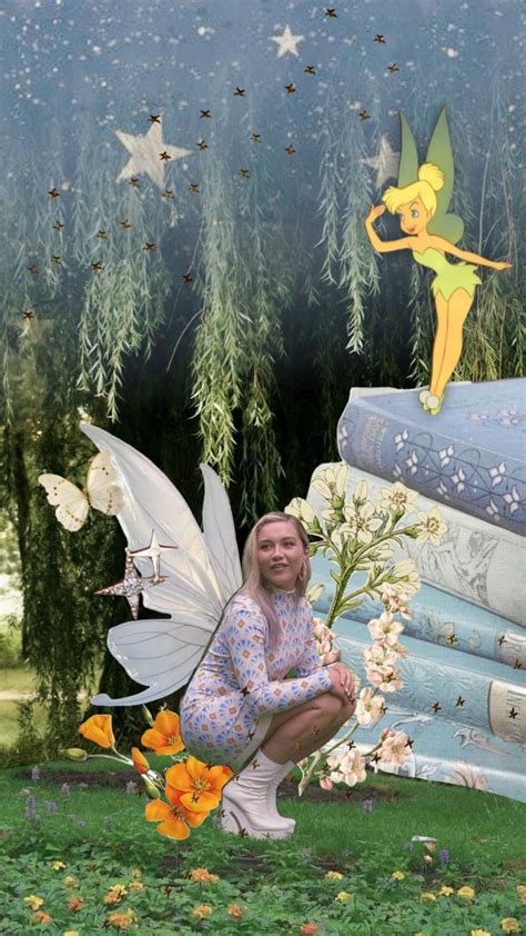 Fancast Tinkerbell Florence Florencepugh Movie Disney Film Aesthetic Collage Moodboard