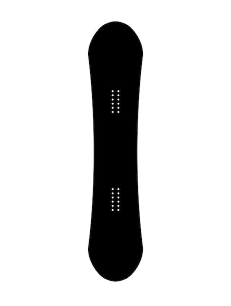 Vector Dessiné à La Main Croquis Croquis De Snowboard Noir Vecteur