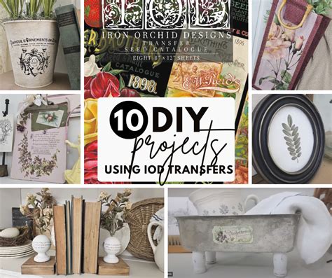 10 Easy Spring Diy Projects Using Iod Transfers — Julies Designs And Signs