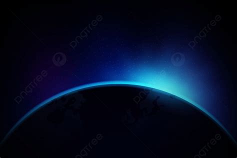 Dawn From Space Background Vector View Blue Atmosphere Background Image And Wallpaper For