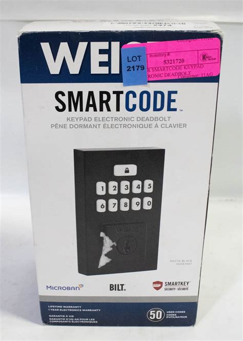 Weiser Smartcode Keypad Electronic Deadbolt