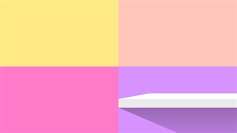 파스텔 벽 모자이크 타일과 판자 선반 흰색 제품 디스플레이 벽 사각형 패턴 및 화장품을위한 테이블 선반 벽 파스텔 부드러운